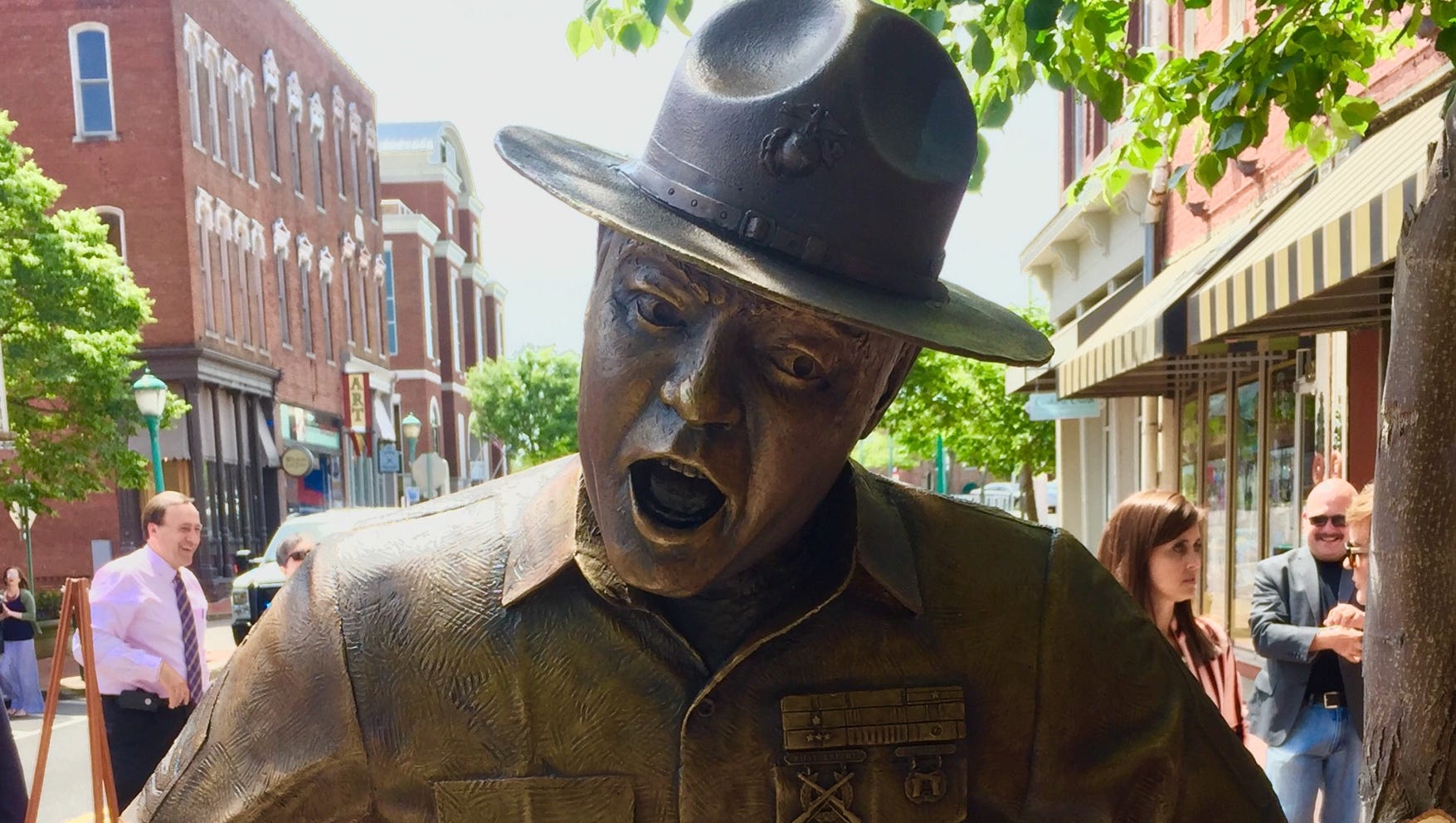 Life-size Sgt. Carter statue unveiled downtown