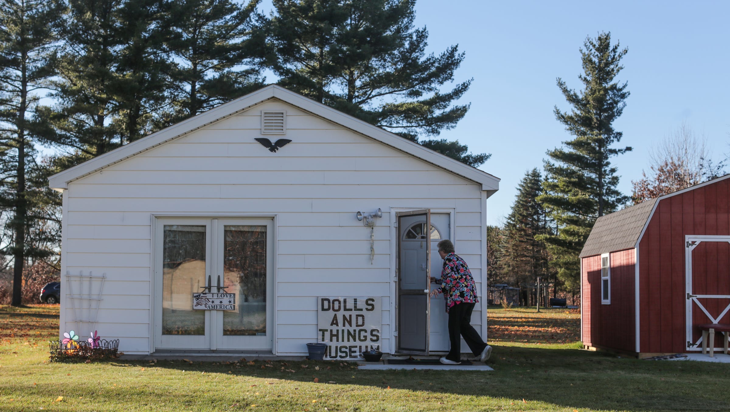 Secret doll house hidden in garage opens its doors