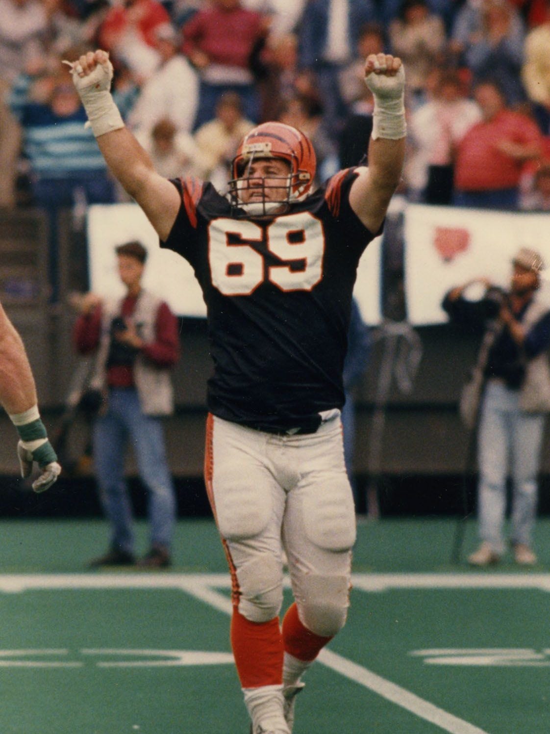 Tim Krumrie suffers from brain trauma but he won't accept its fate