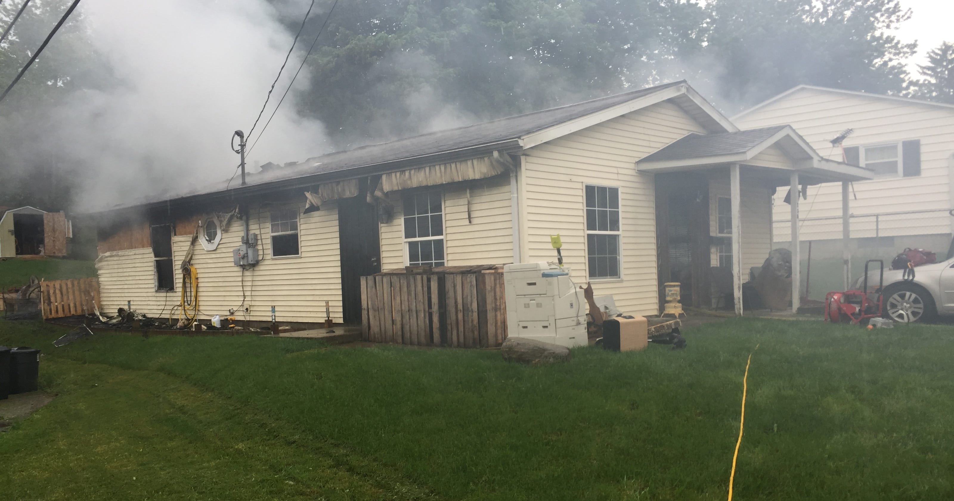 Fire causes heavy damage to city residence