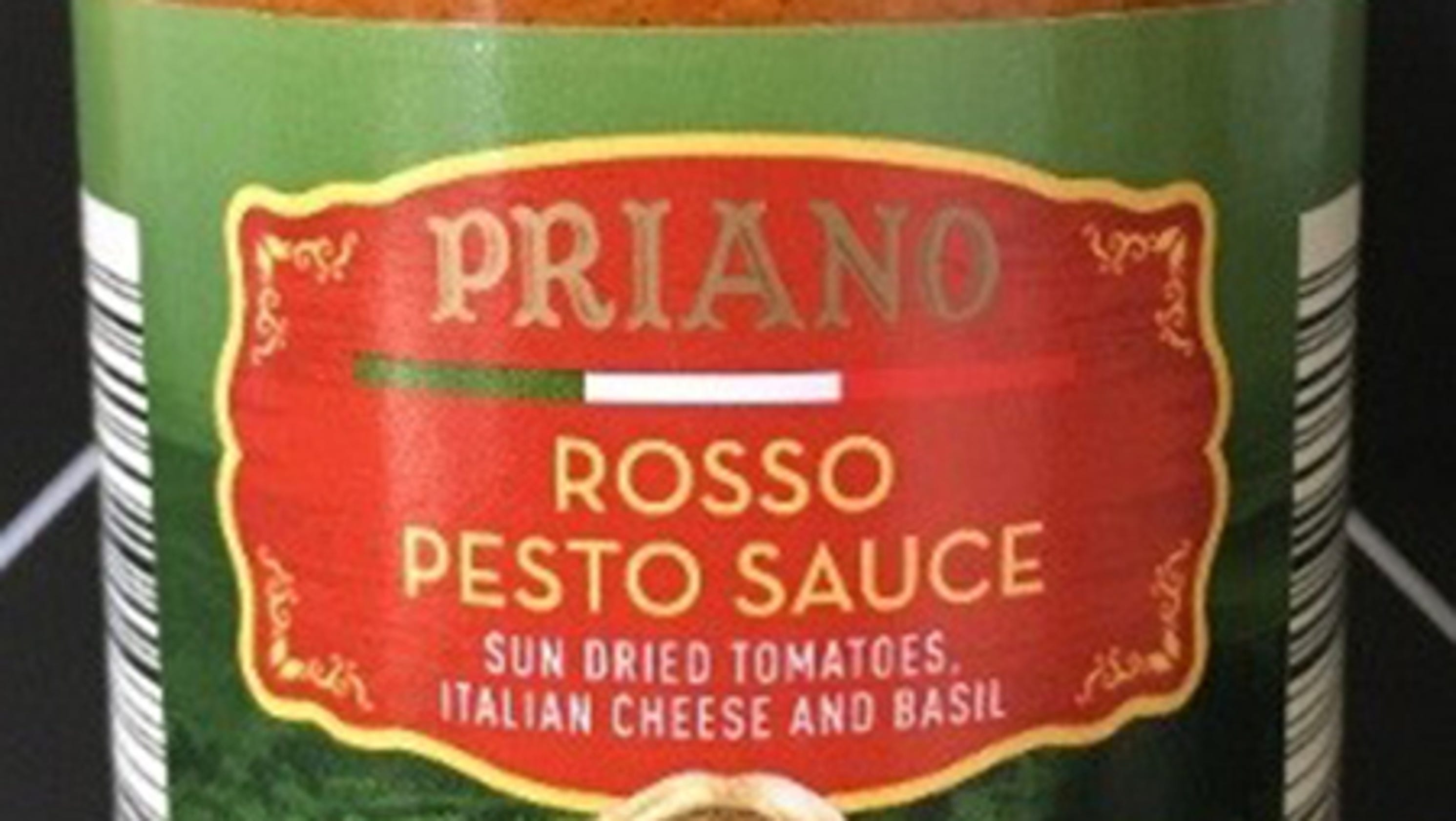 Priano 'Rosso Pesto' spaghetti sauce being recalled, FDA says