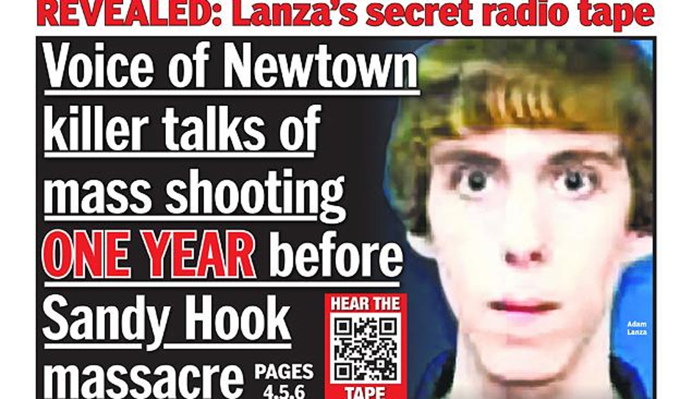 Tape surfaces of Adam Lanza's call to radio show