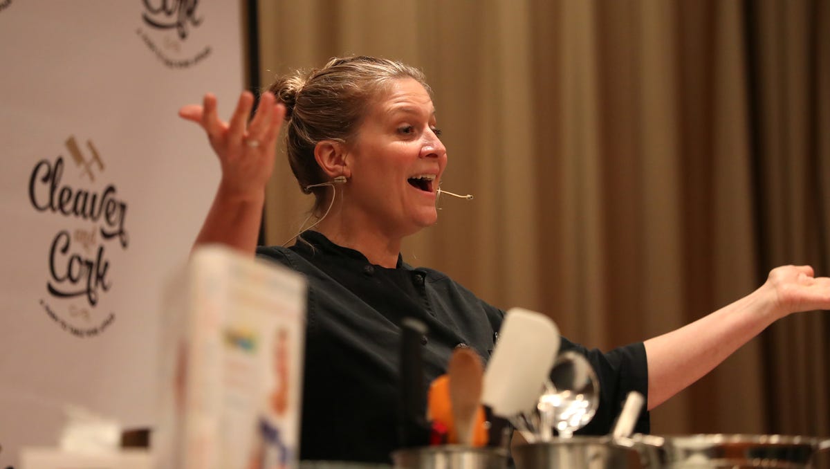 Photos: Food Network's Amanda Freitag gives a cooking presentation