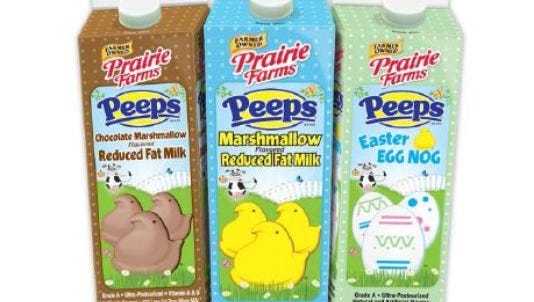 Prairie Farms is introducing Peeps-flavored milk.