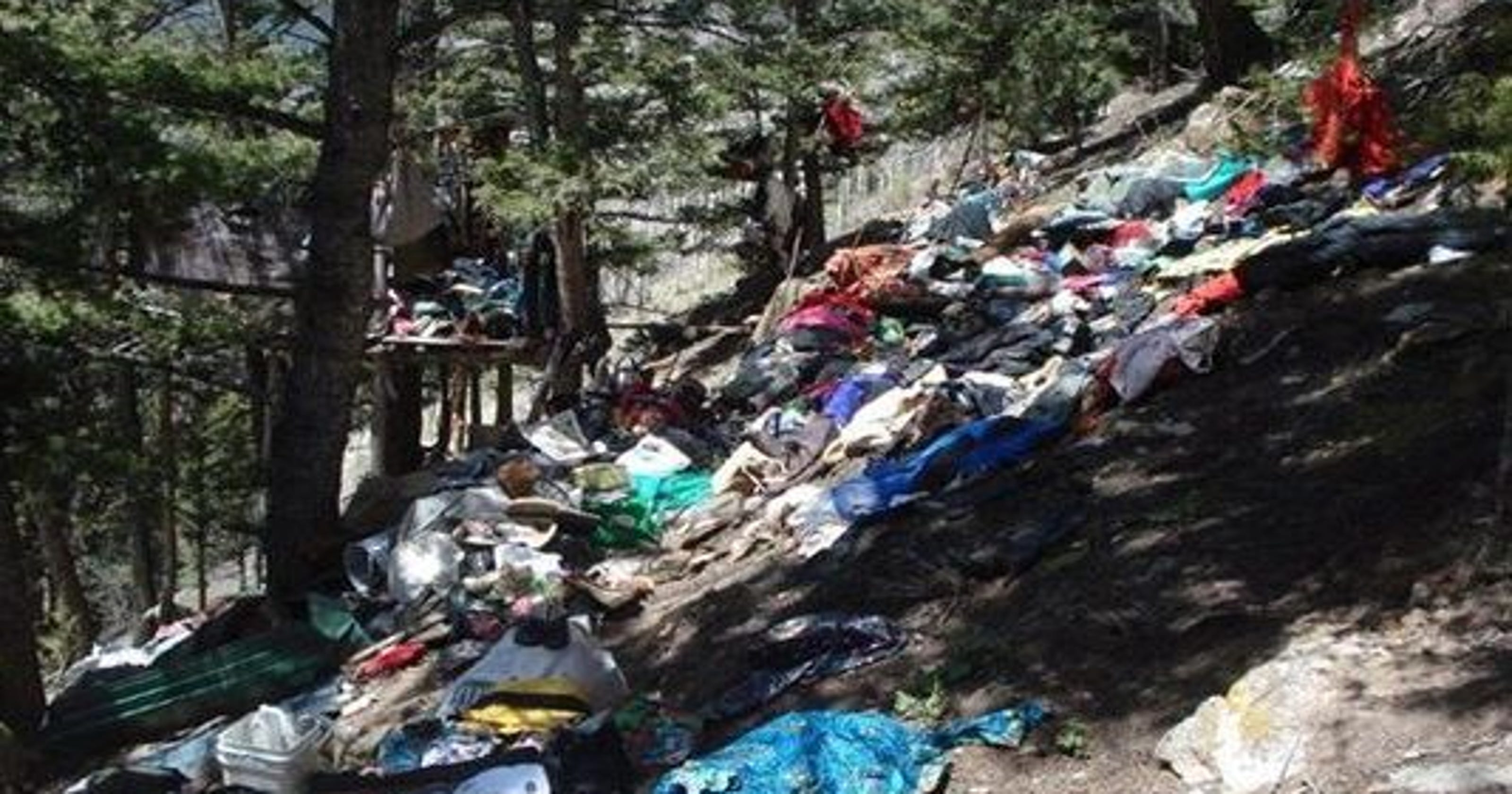 Man dumps 8,500 pounds of trash in national forest