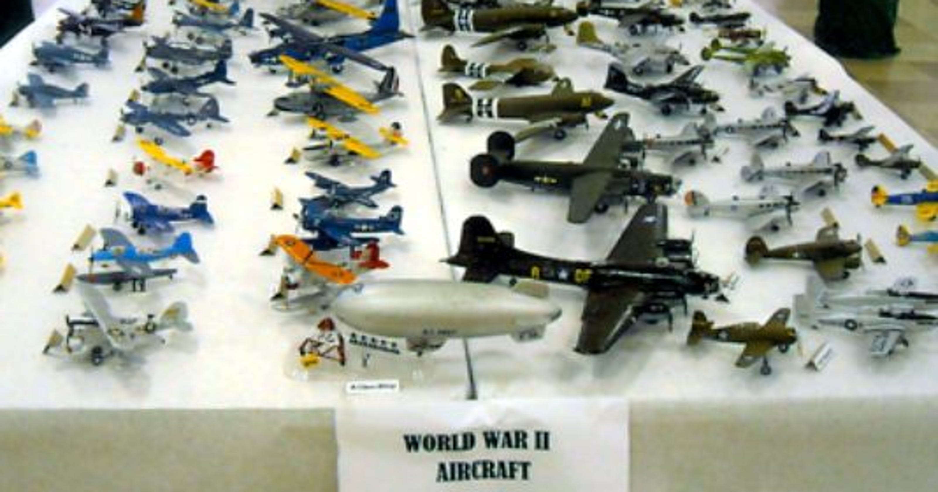 Vintage model airplane collection moving