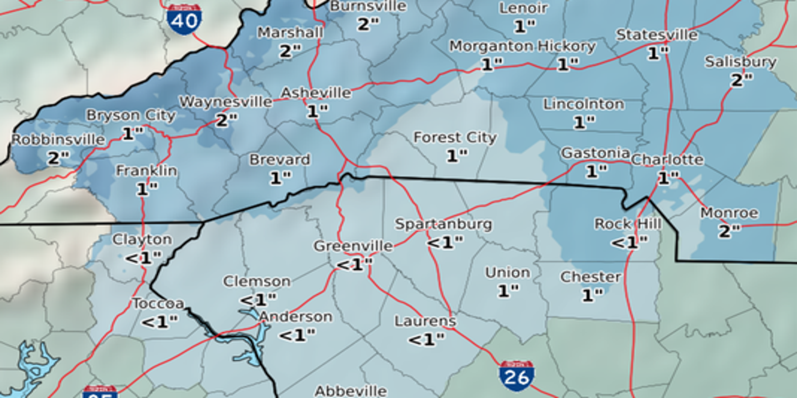 Winter Storm Inga expected to drop snow in Upstate South Carolina