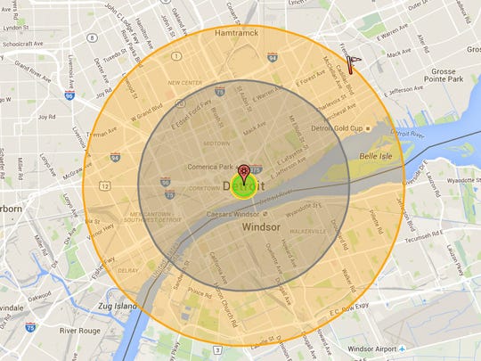 What would it look like if the Hiroshima bomb hit Detroit?