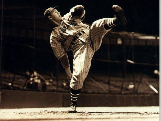 Cleveland Indians pitcher Bob Feller threw Major League Baseball's only ...