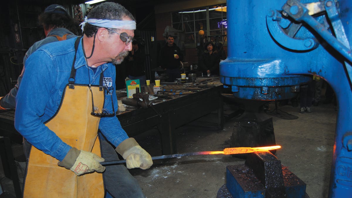 Blacksmith art exhibit at TRAC Gallery in Spruce Pine