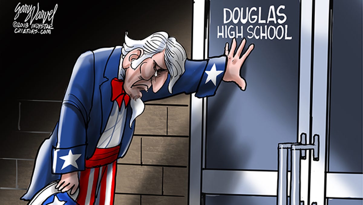 Gary Varvel's mass shooting cartoons