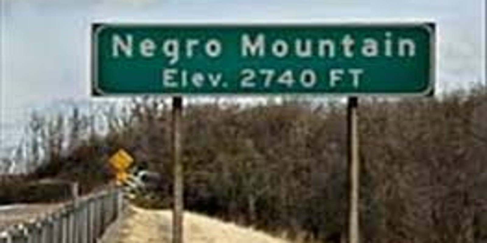 Maryland removes 'Negro Mountain' signs because of racial insensitivity