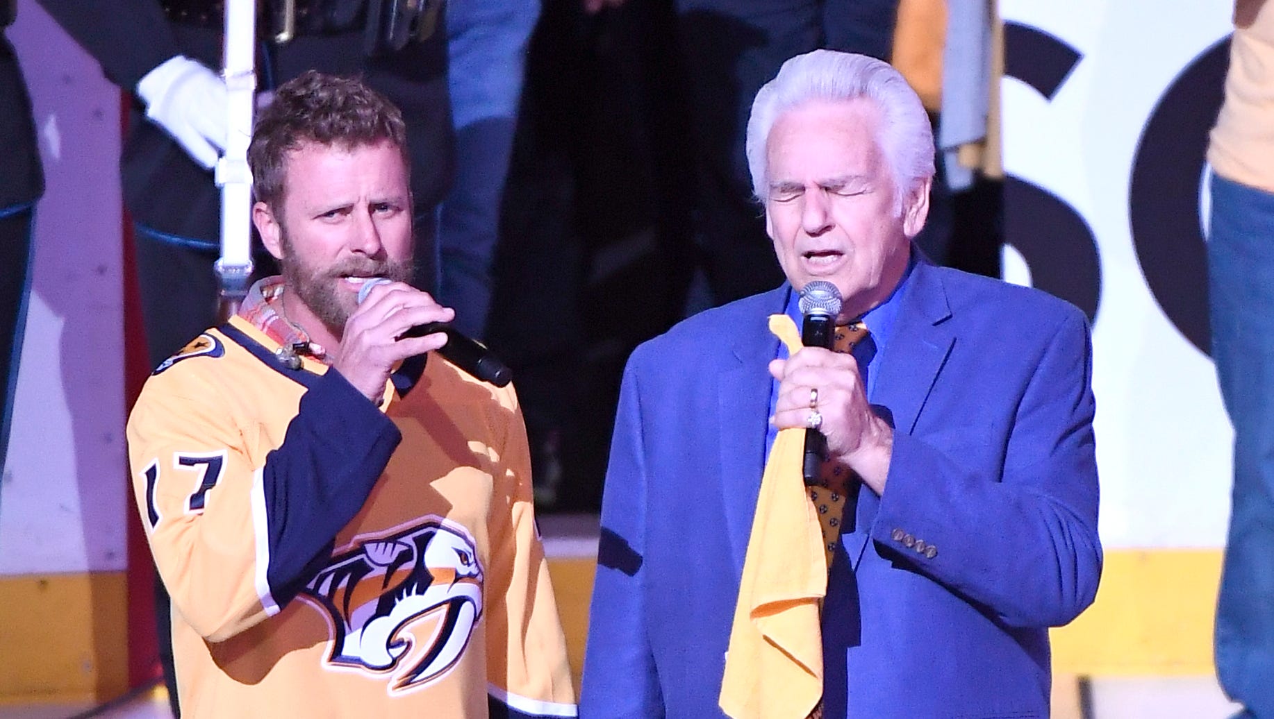 Predators national anthem singer: Dierks Bentley, Del McCoury Preds-Jets