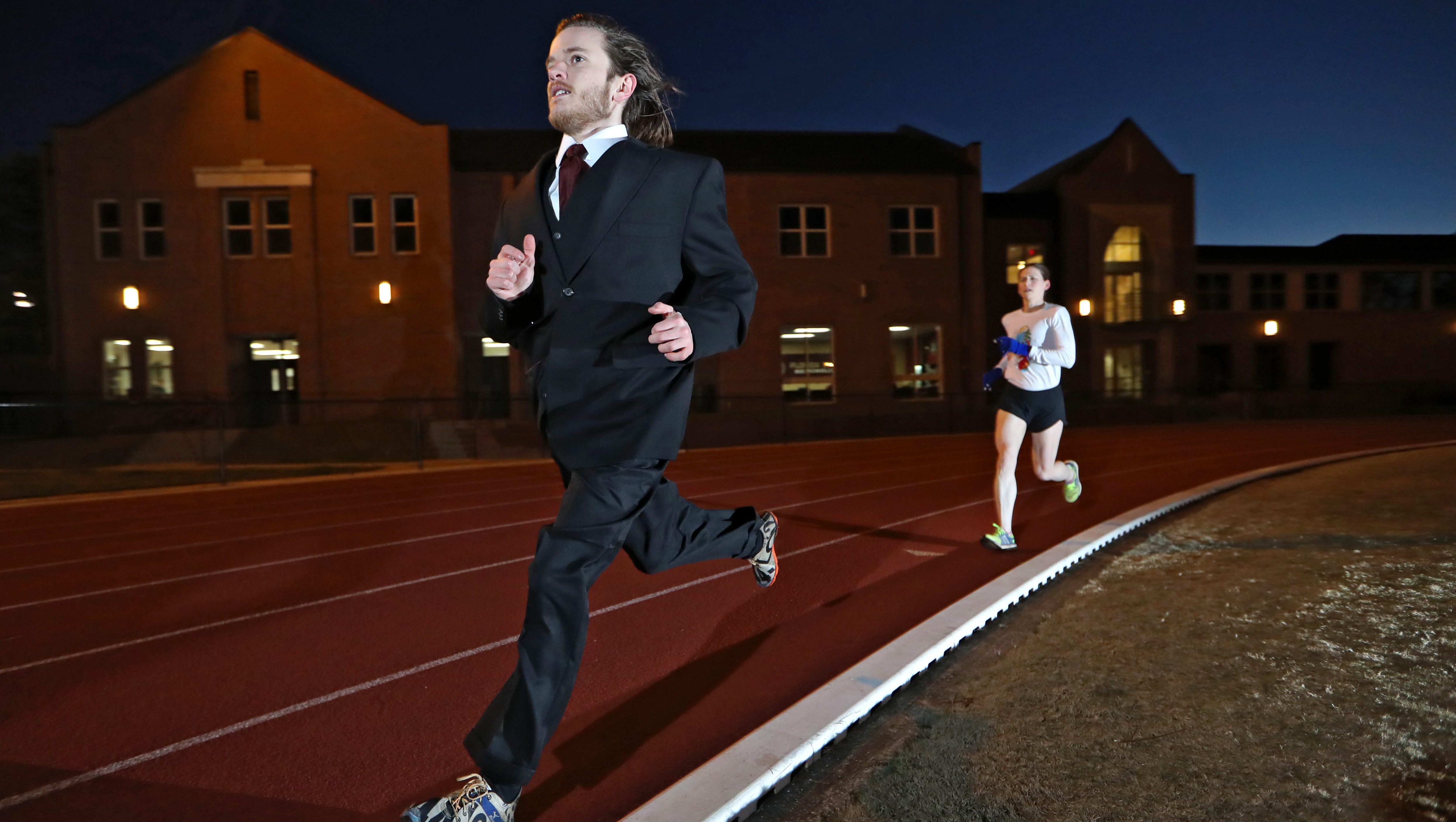Running in a business suit: Tallahassee runner to attempt to break ...