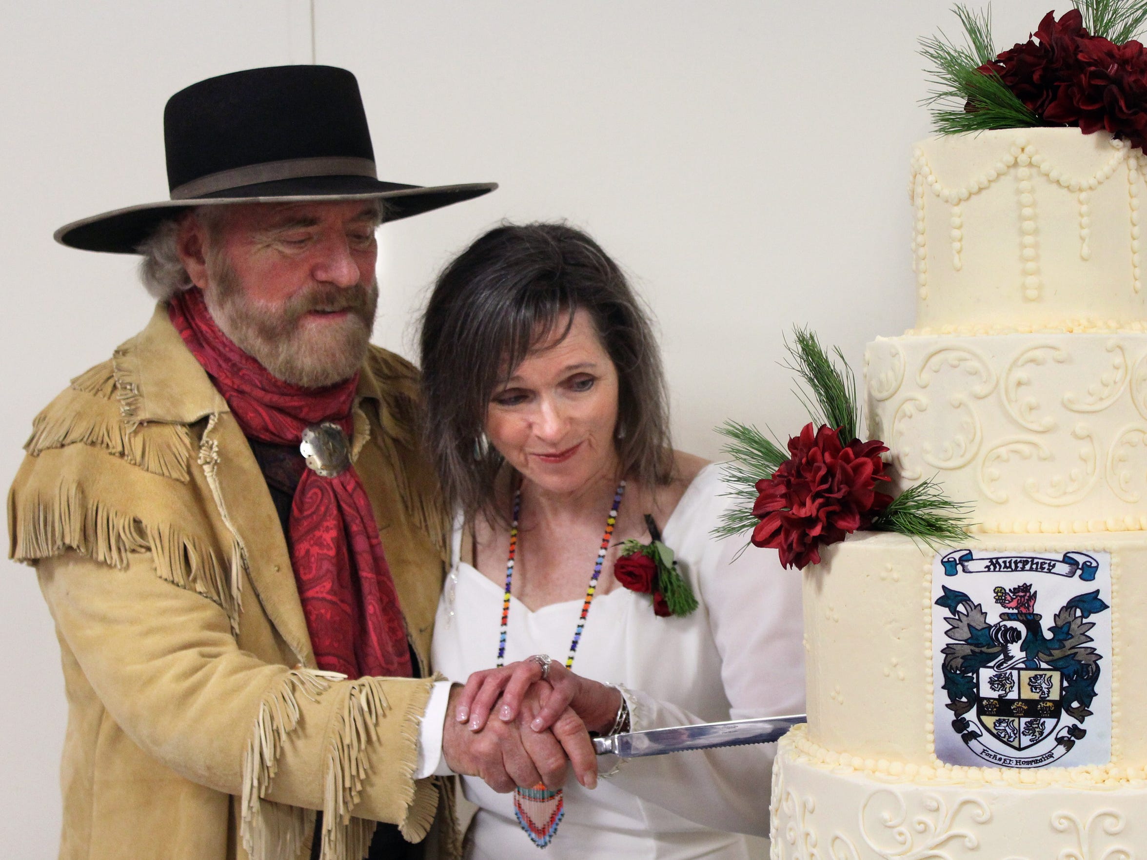 Tyin' the knot in Anson ... then dancin'