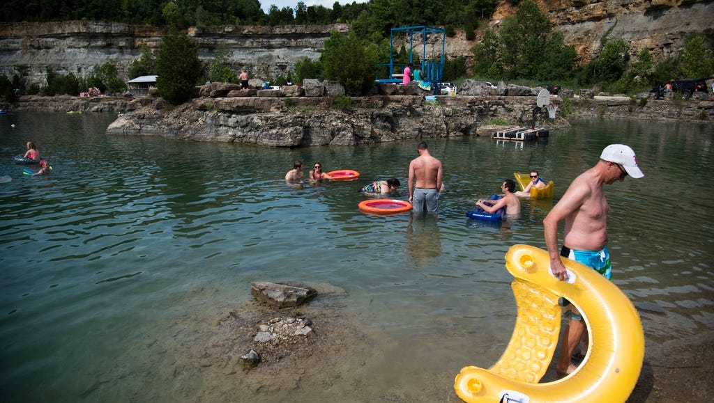LaGrange Quarry, Falling Rock Park is perfect kid-free summer getaway