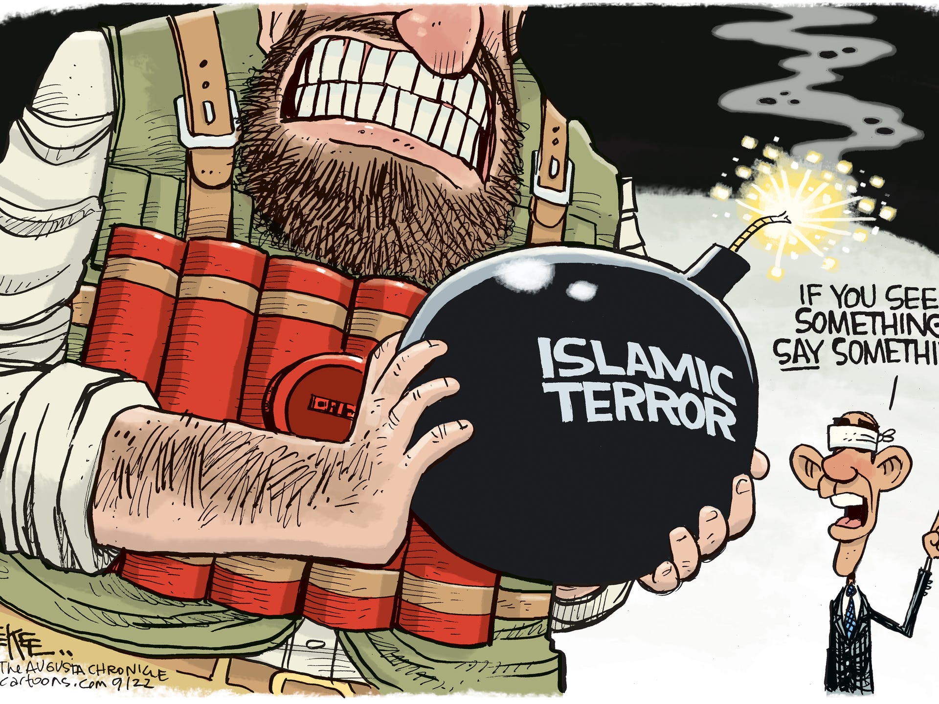 Editorial cartoons: Terrorism