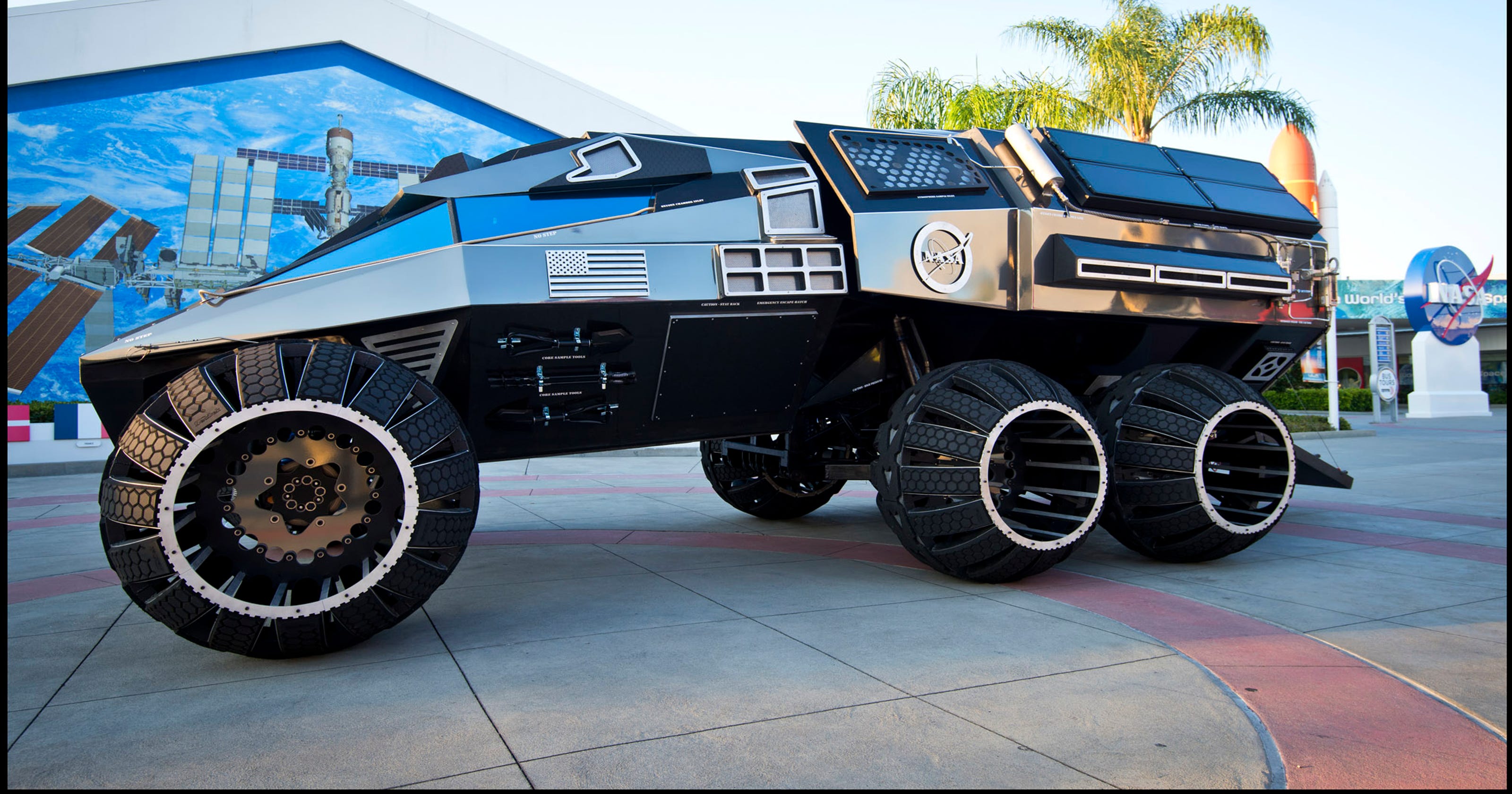 Mars rover concept vehicle tours this planet