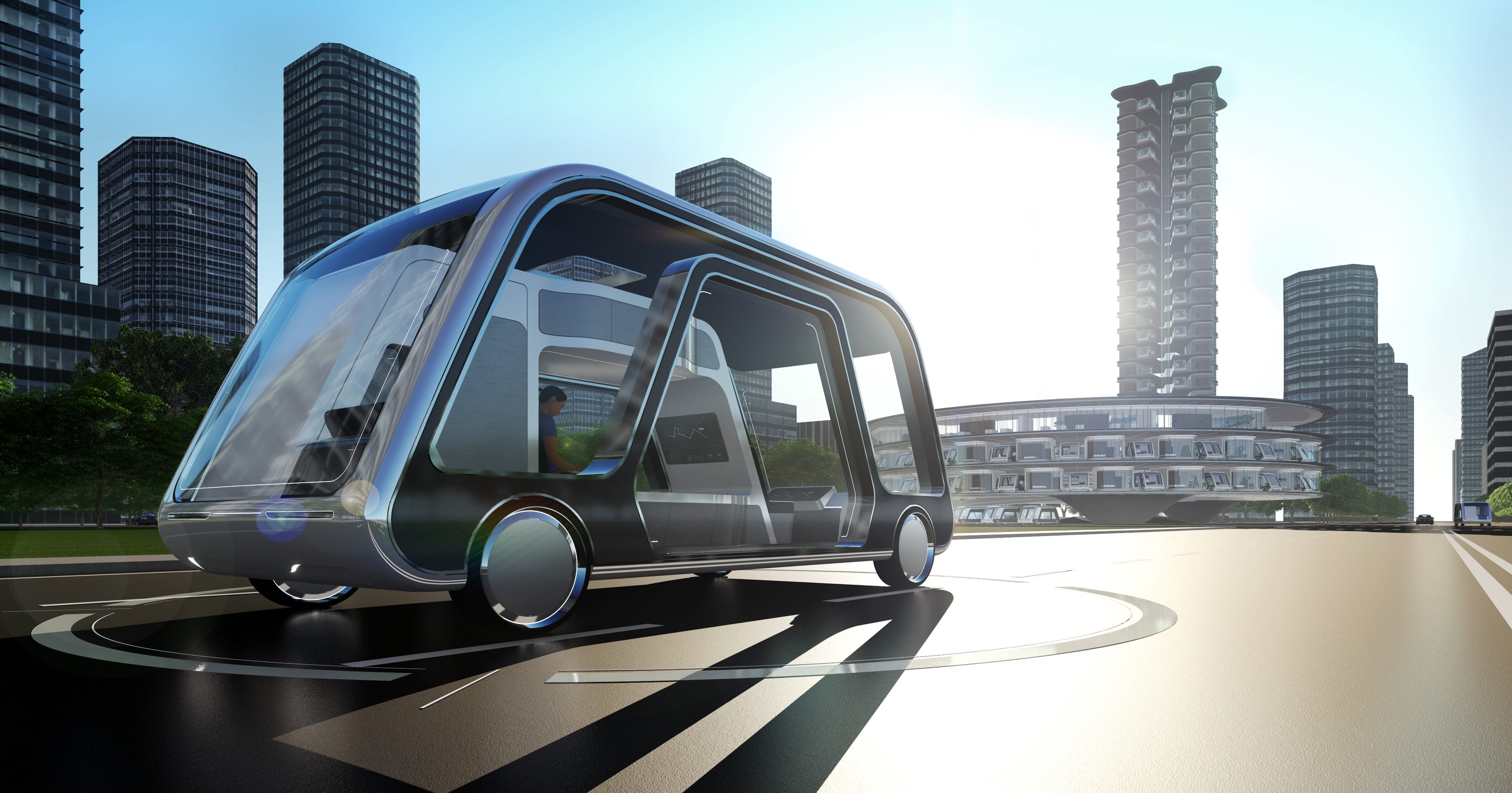 Autonomous Travel Suite: Self-driving hotel room and mobile work space