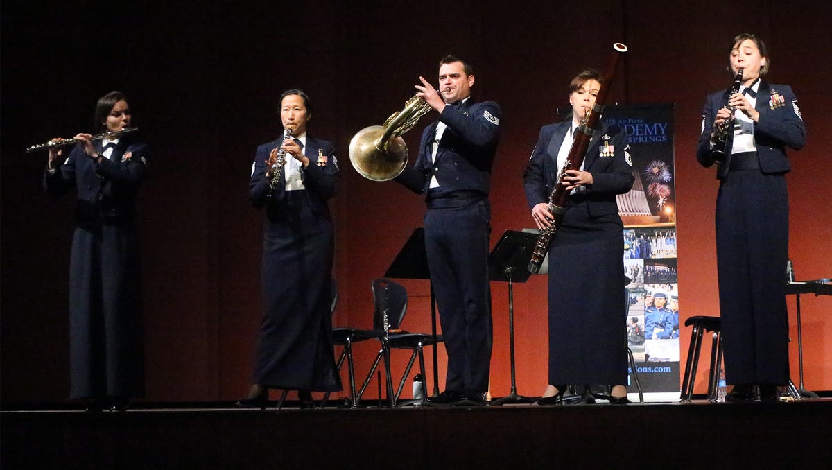 U.S. Air Force Academy band performs Friday at Coronado High School