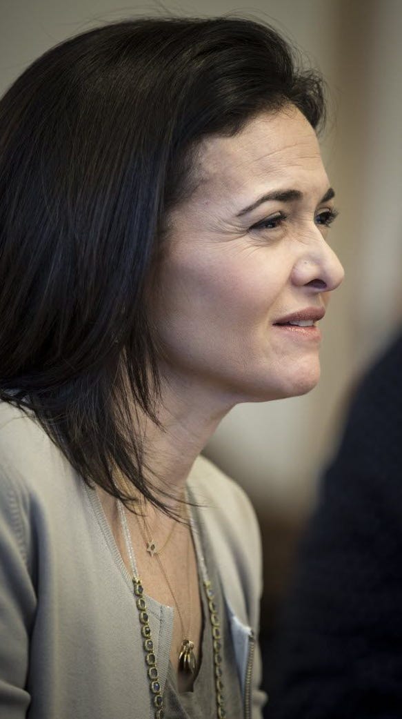 Sheryl Sandberg tells women: 'Lean in harder'
