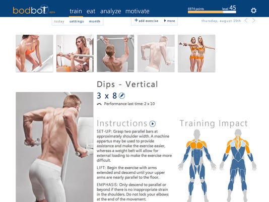BodBot personalizes fitness training