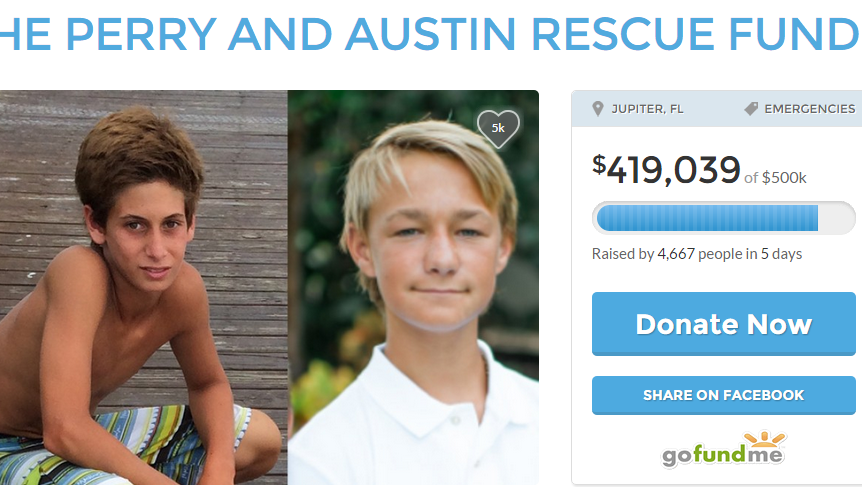 Over $400K donated to search for missing Fla. boys
