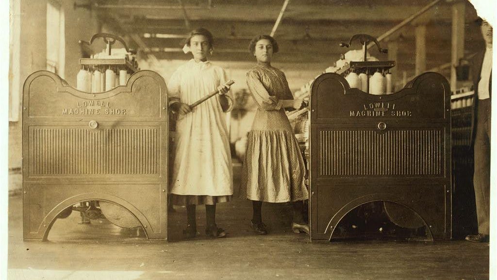 Mills turned to young, unmarried women for factory labor