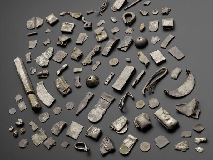 Ancient trove of silver unearthed in Scotland