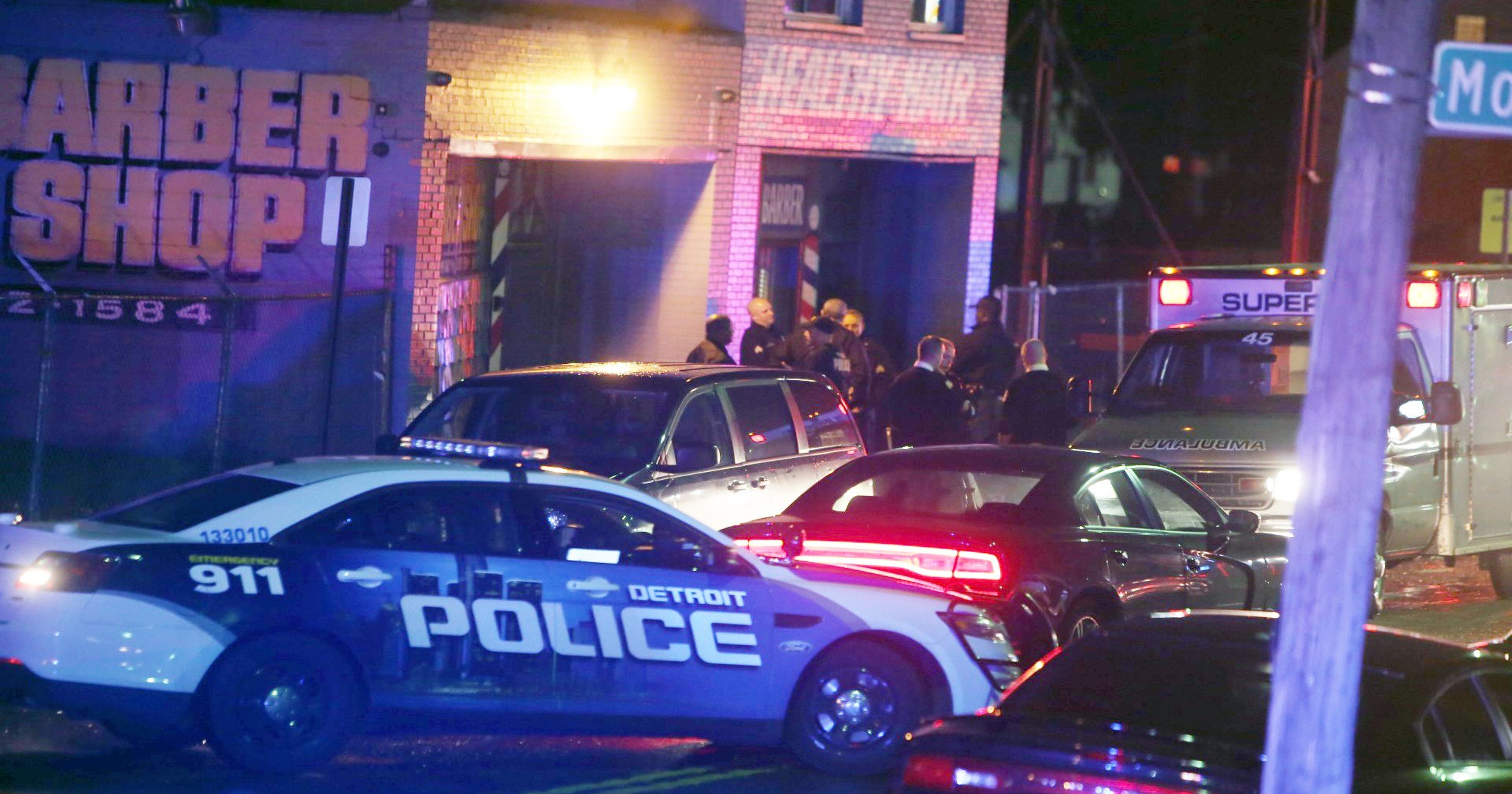 10 people shot near Detroit barbershop; at least 2 dead