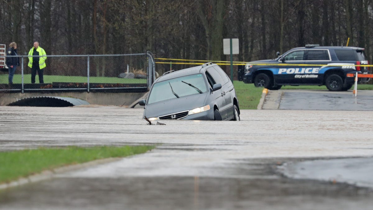 Flooding after heavy rains hit area