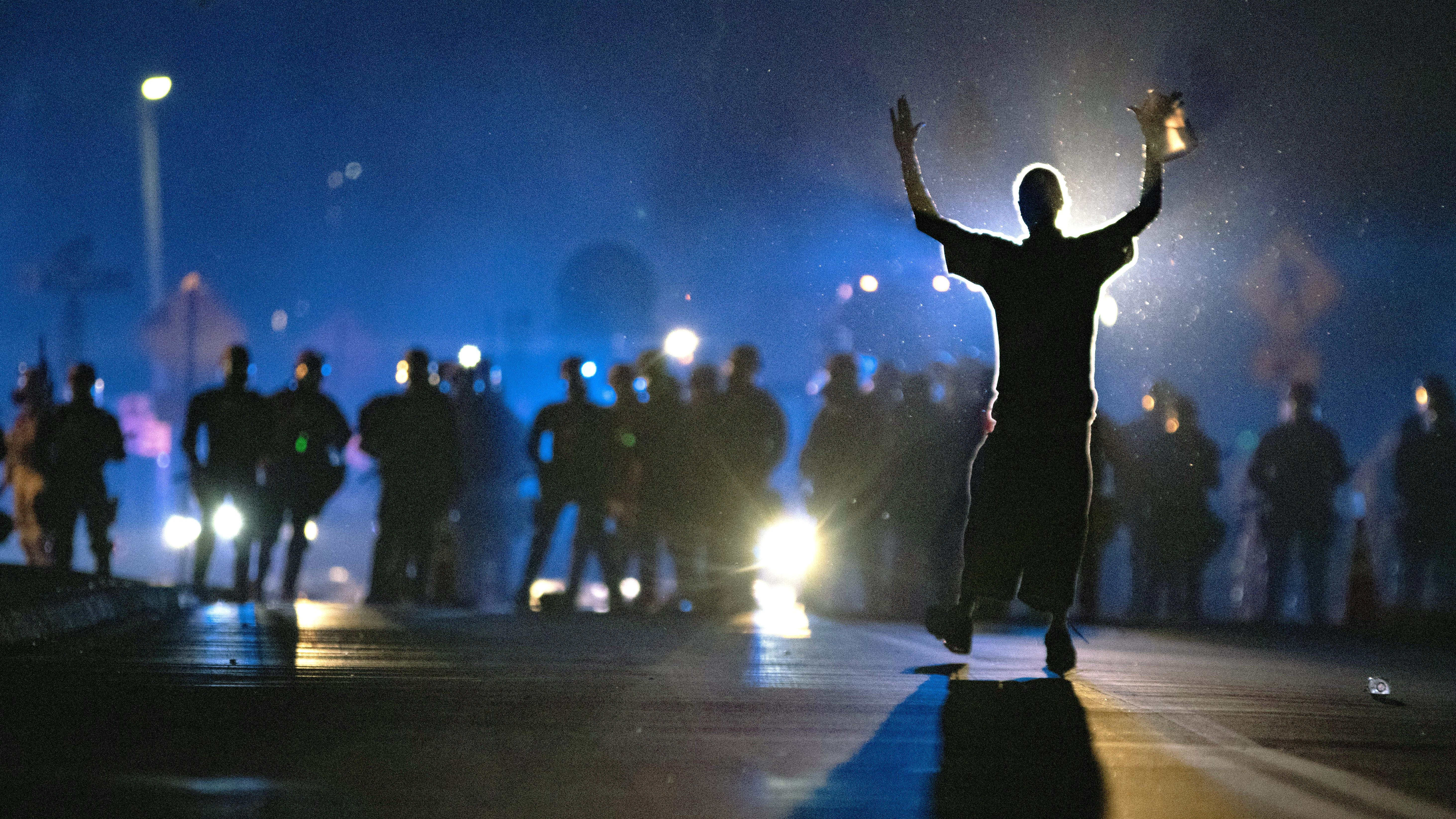 Protest in Little Rock