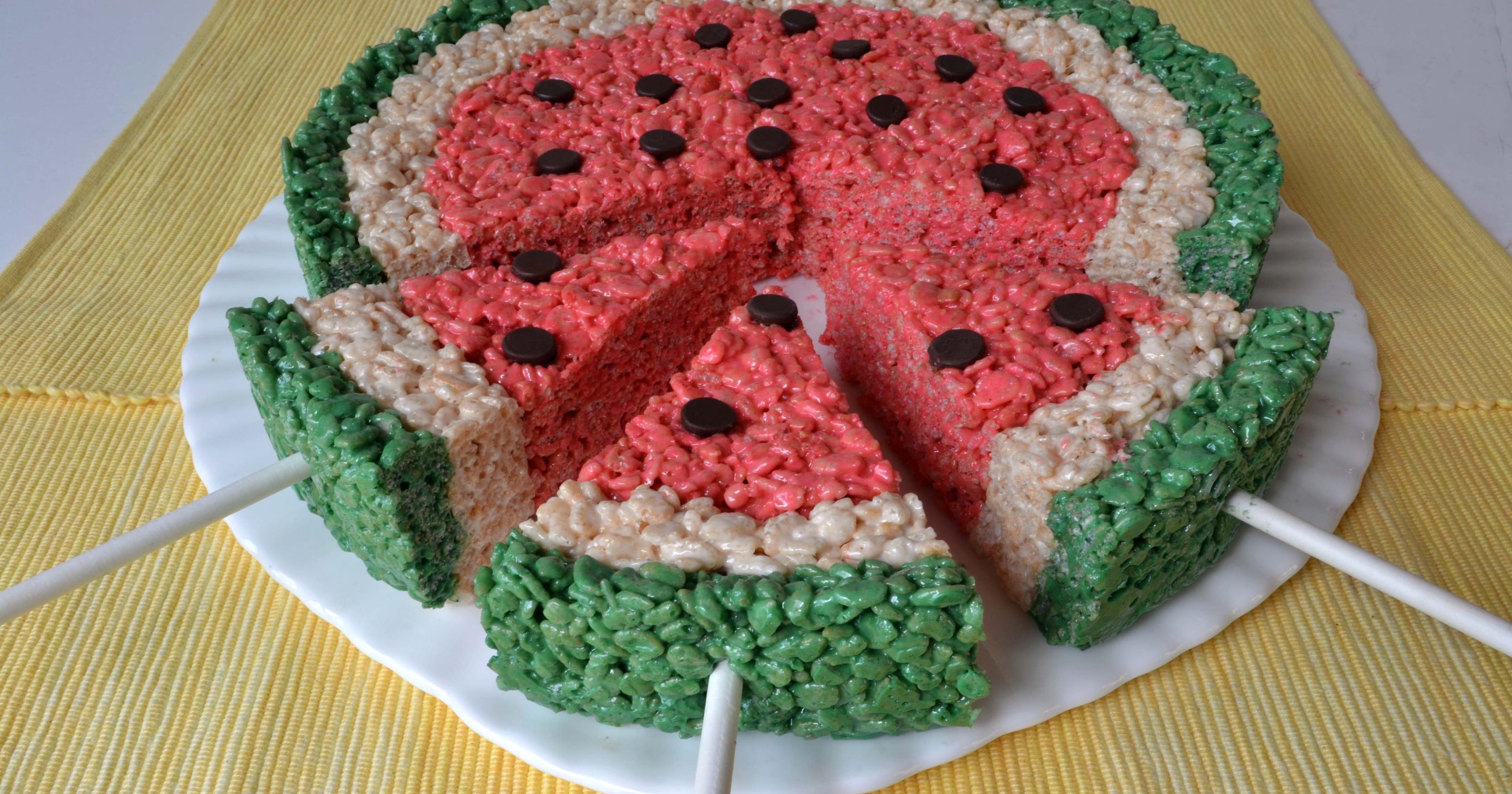 Jan's Rescued Recipes: Rice Krispies Watermelon