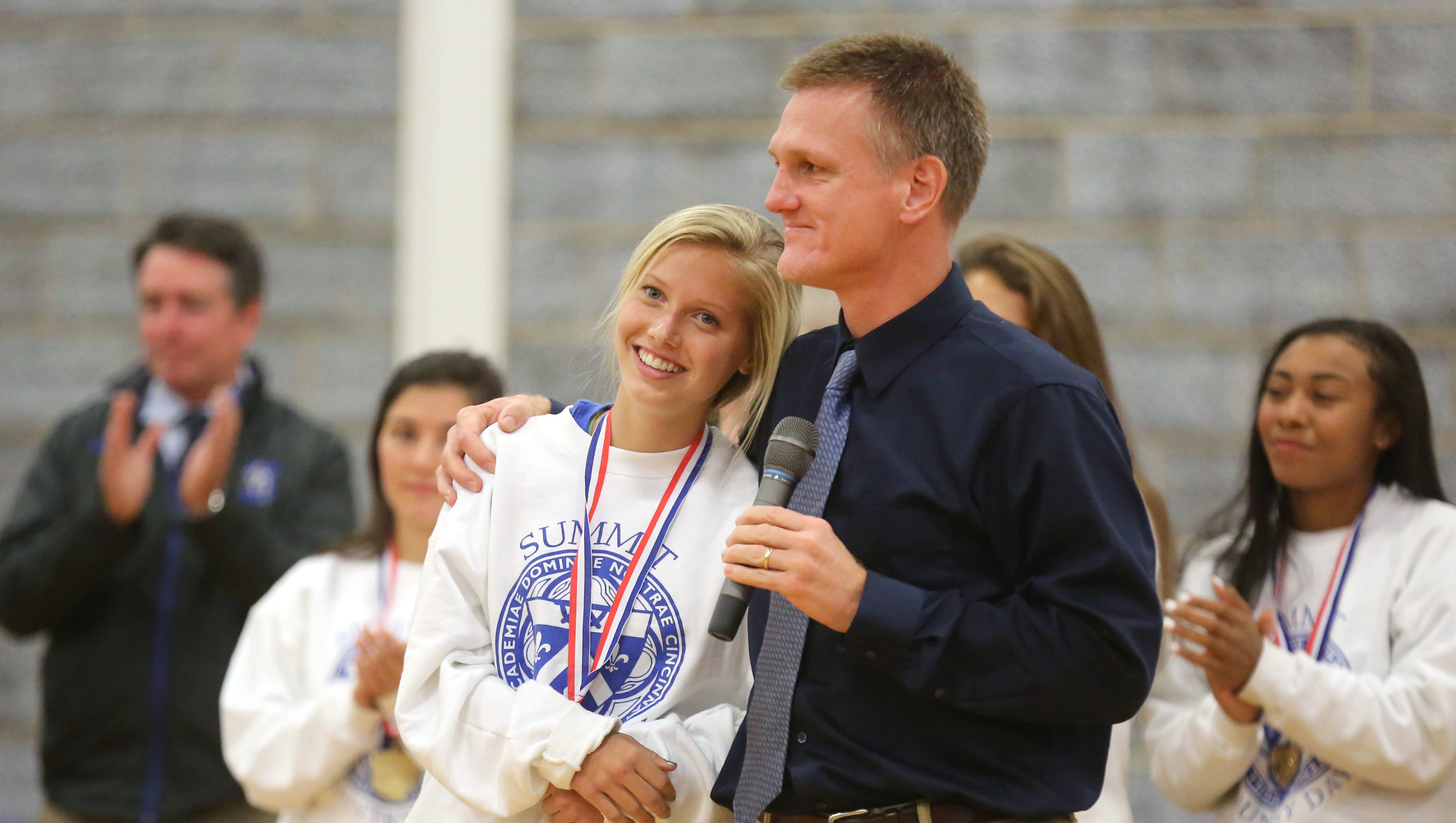 Addy Smythe scored a hat trick in the girls' championship. It was the ...