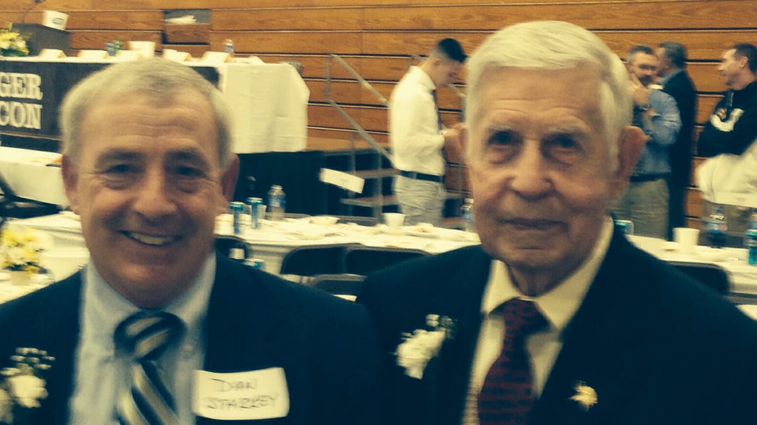 Lunch honors Princeton football coaching legend Pat Mancuso, 92