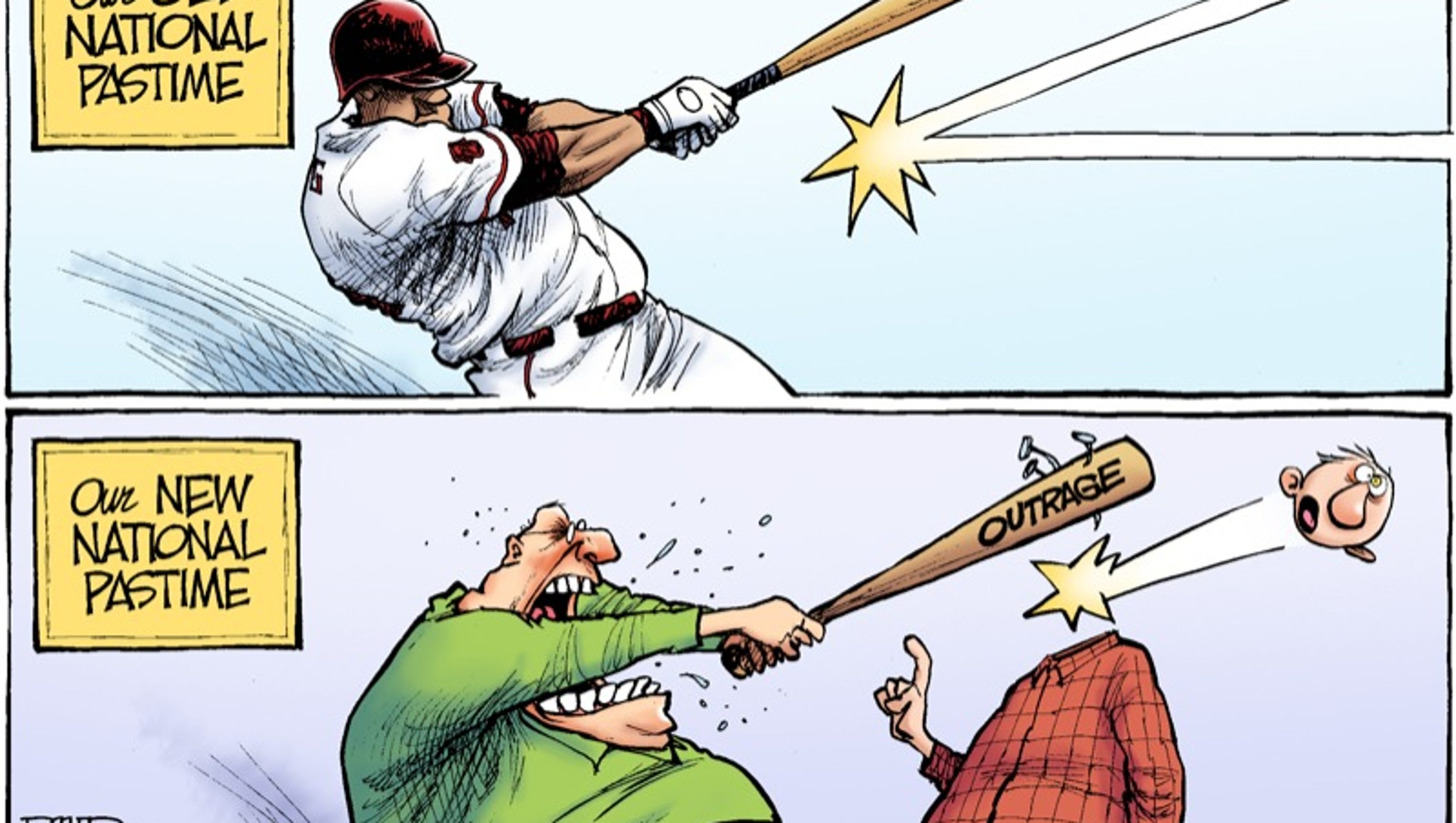 Editorial cartoons: Baseball