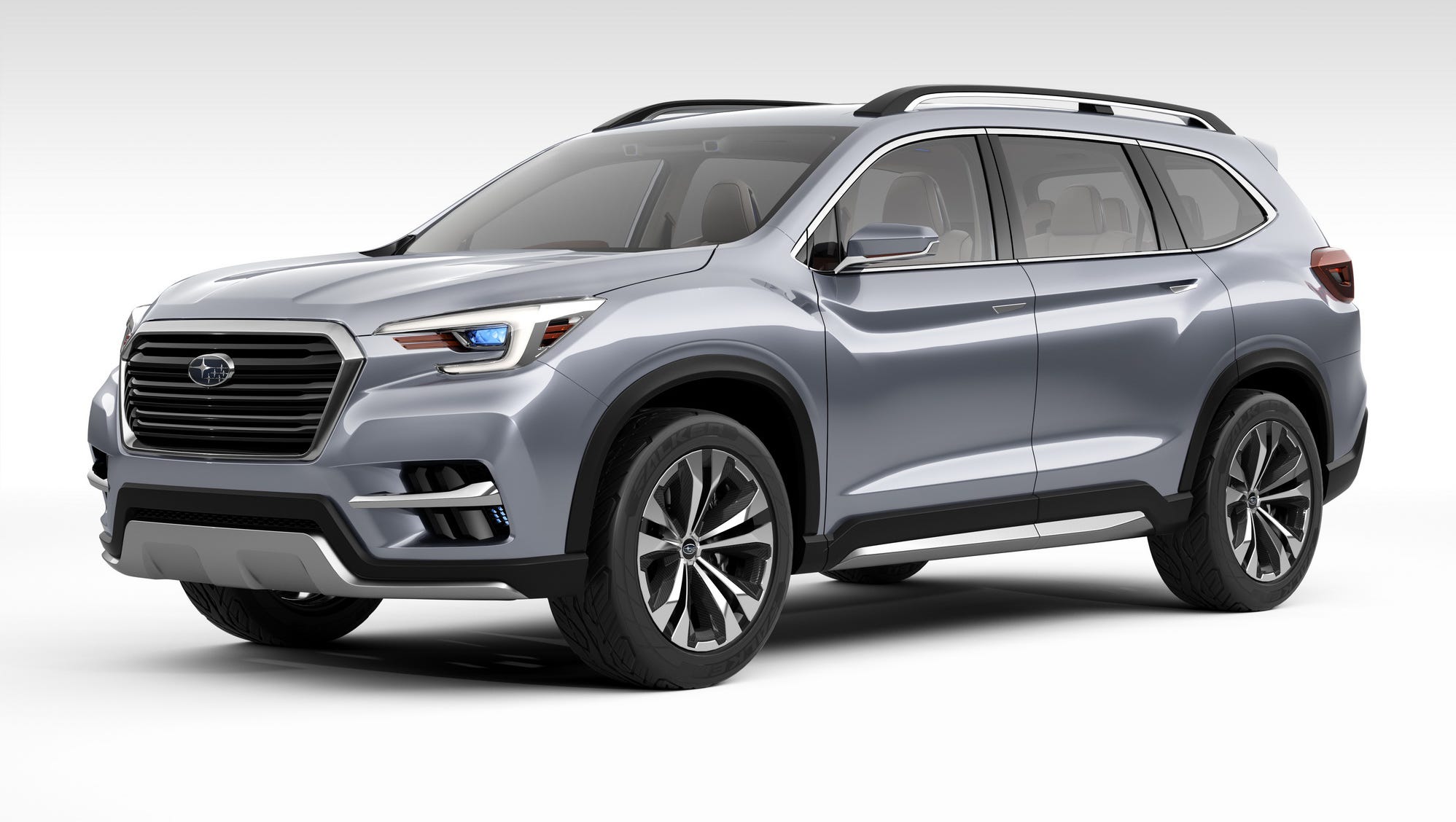 New York — Subaru went big on Wednesday in introducing a full-size SUV ...