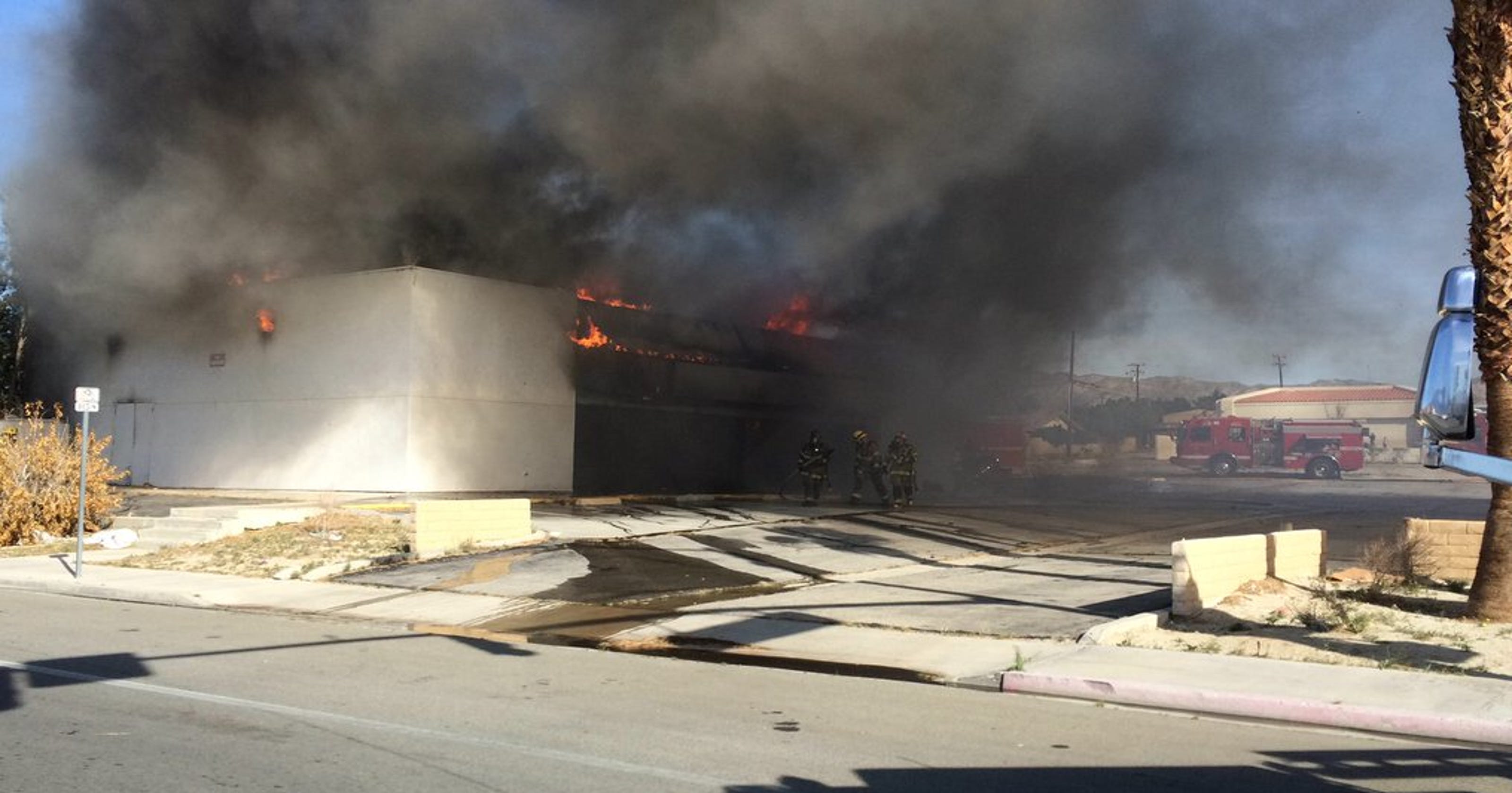 Desert Hot Springs building destroyed in fire