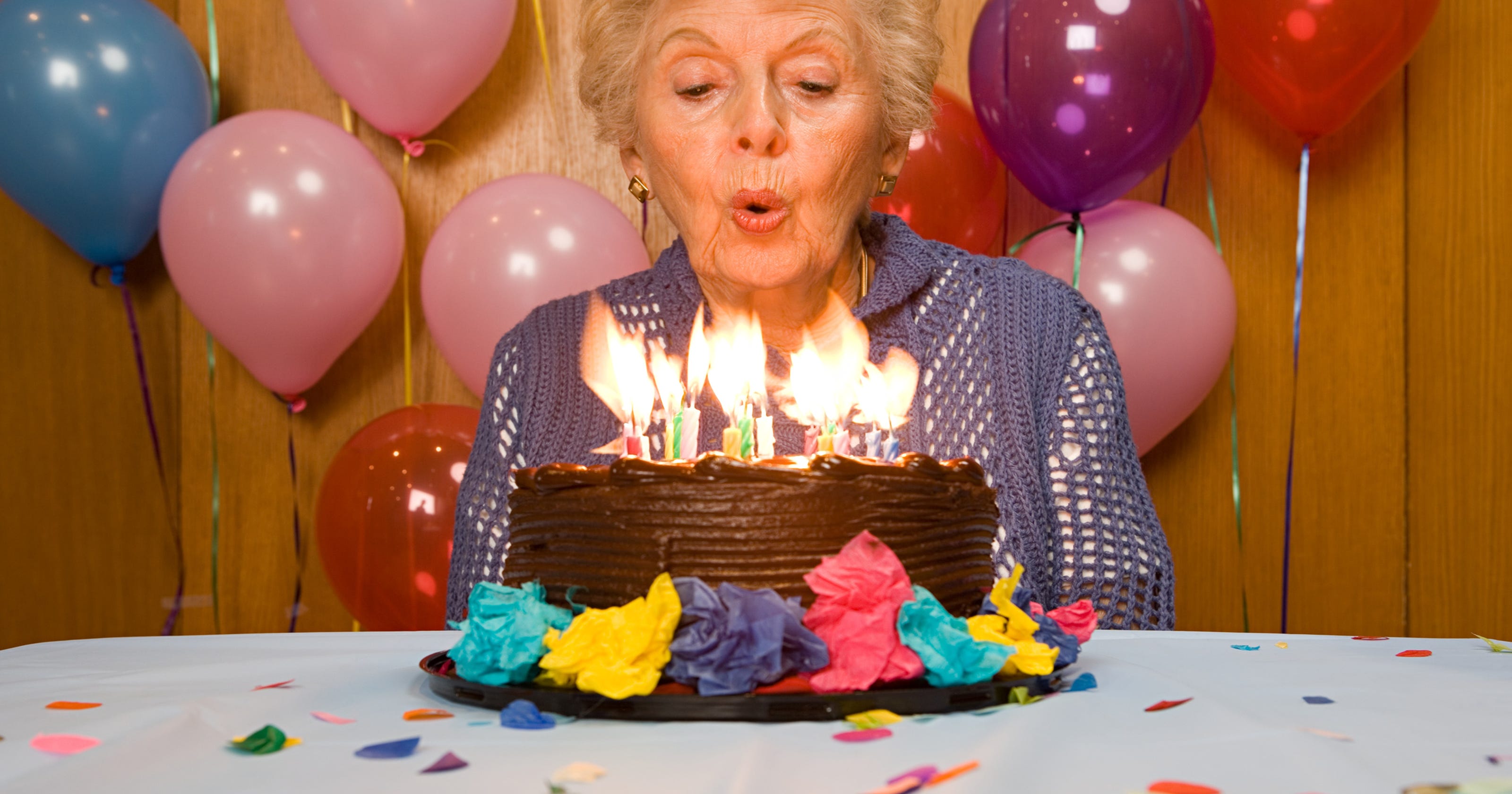 Birthday Cake With Lots Of Candles Images