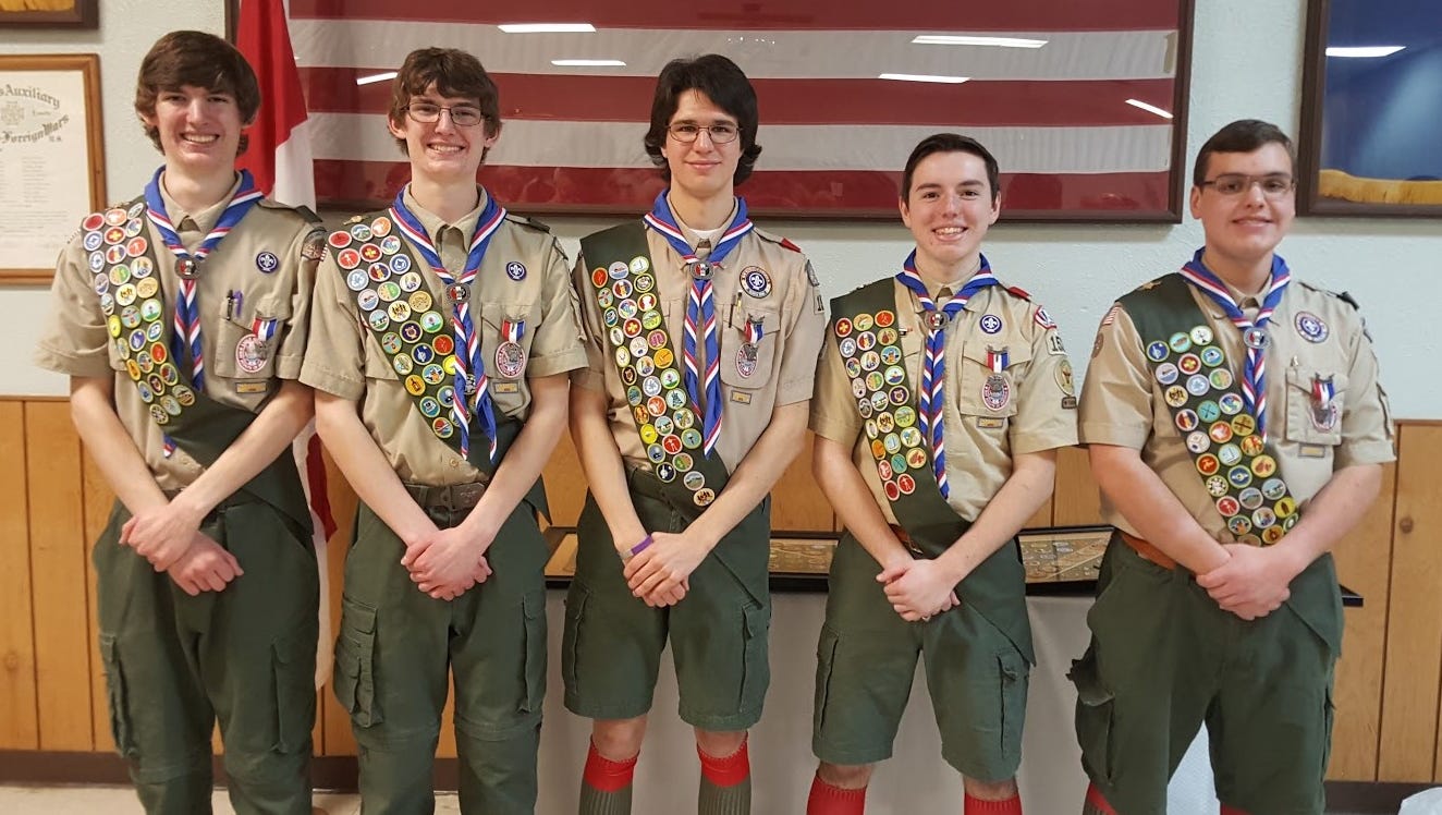 Plymouth scouts earn Eagle rank