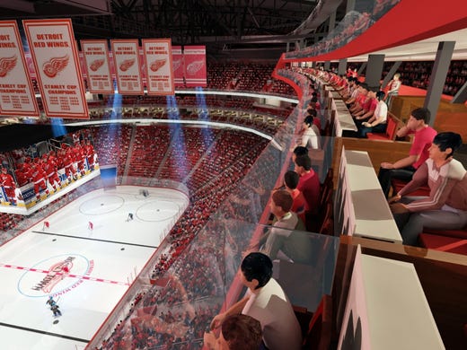 New Detroit Red Wings arena to have practice rink, outdoor plaza ...
