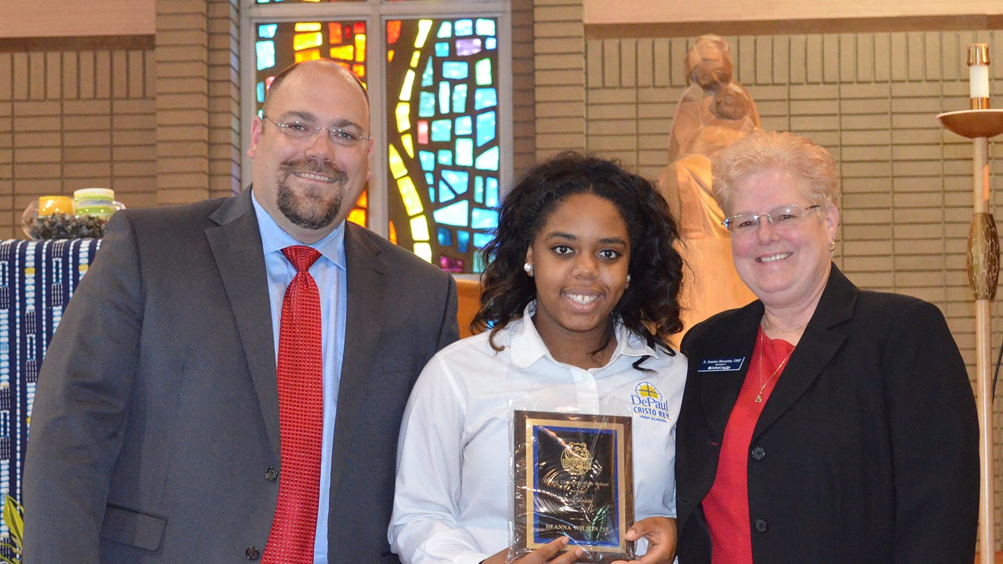 Wilson receives DePaul Cristo Rey’s most prestigious honor