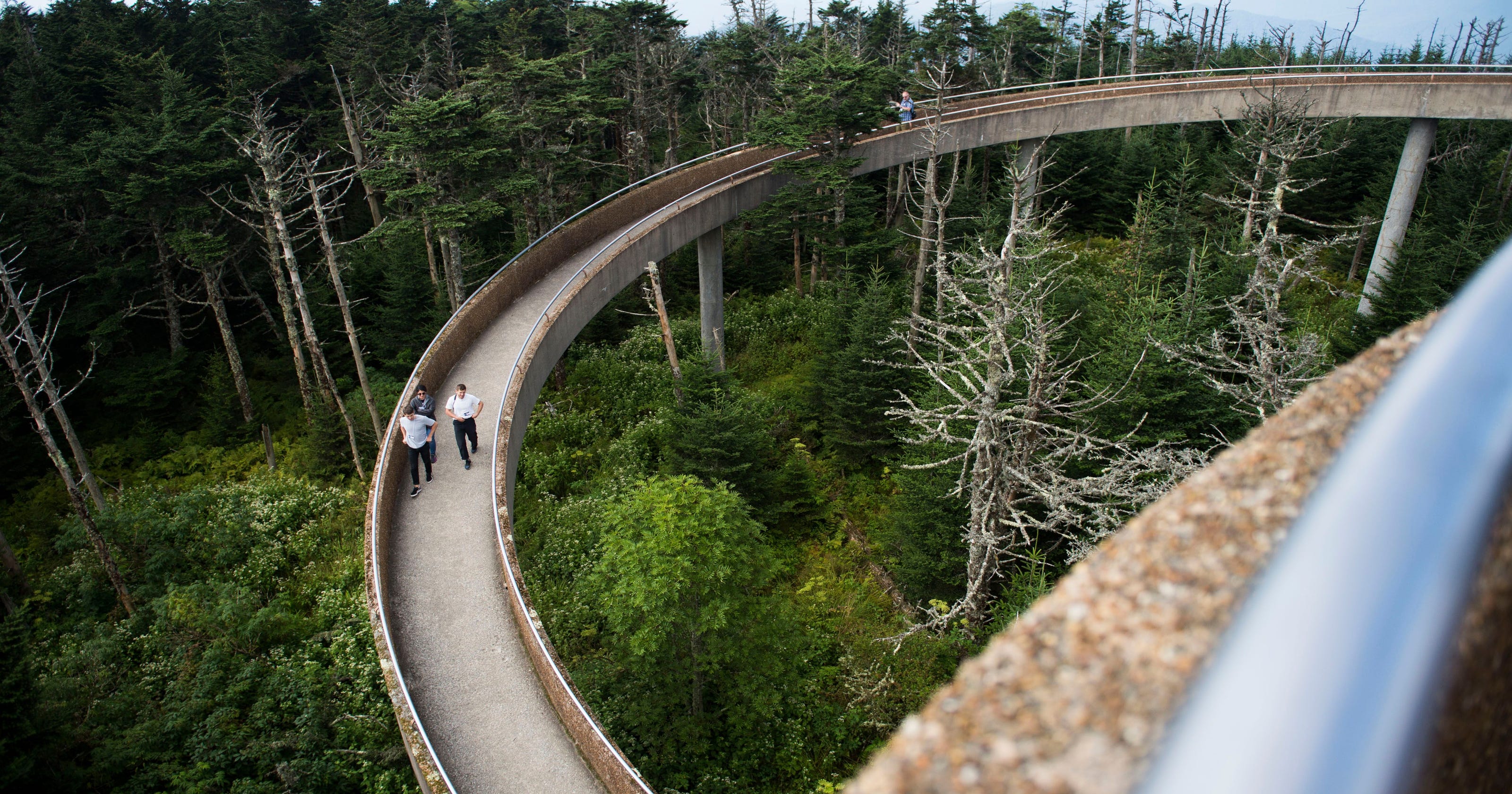 Clingmans Dome Tower reopens for winter, repairs to resume in spring