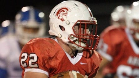 Bishop Ahr football team runs table in Blue Division with win over ...