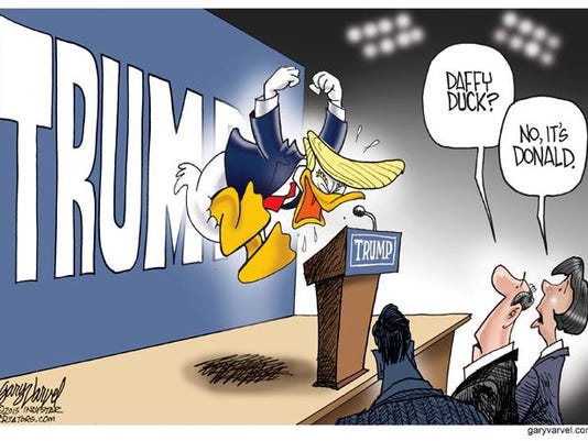 Cartoonist Gary Varvel Is Donald Trump Acting Daffy
