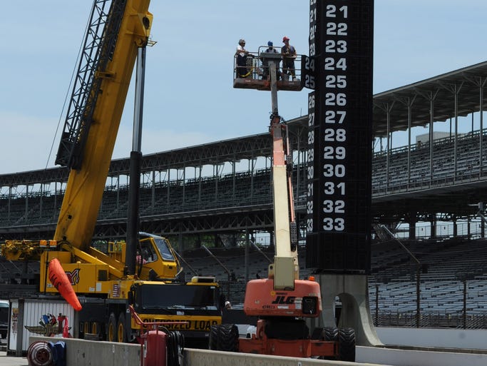 IMS scoring pylon taken down