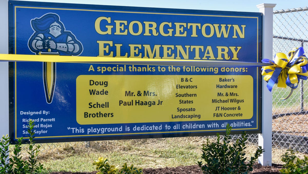PHOTOS: New playground dedication ceremony at Georgetown Elementary