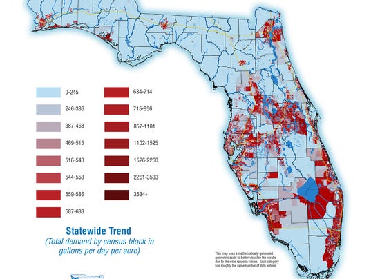 Florida's water demand for development could double by 2070