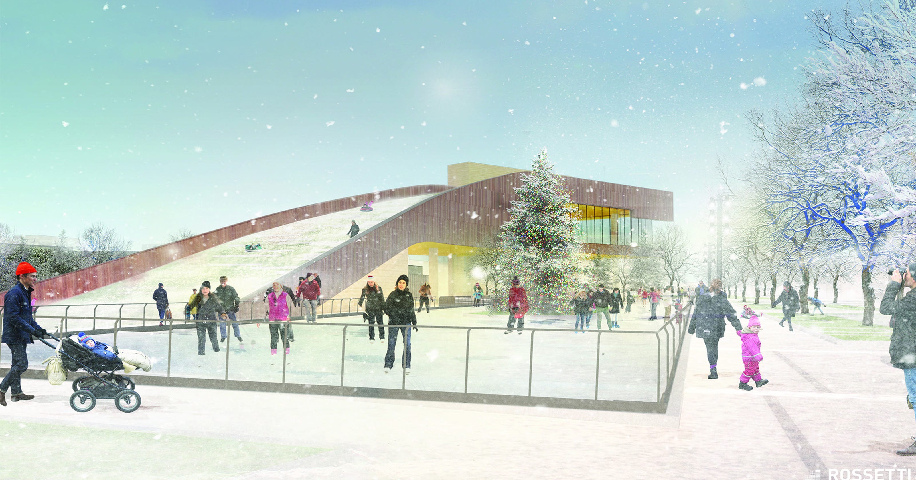 Sledding, skating part of Titletown District fun