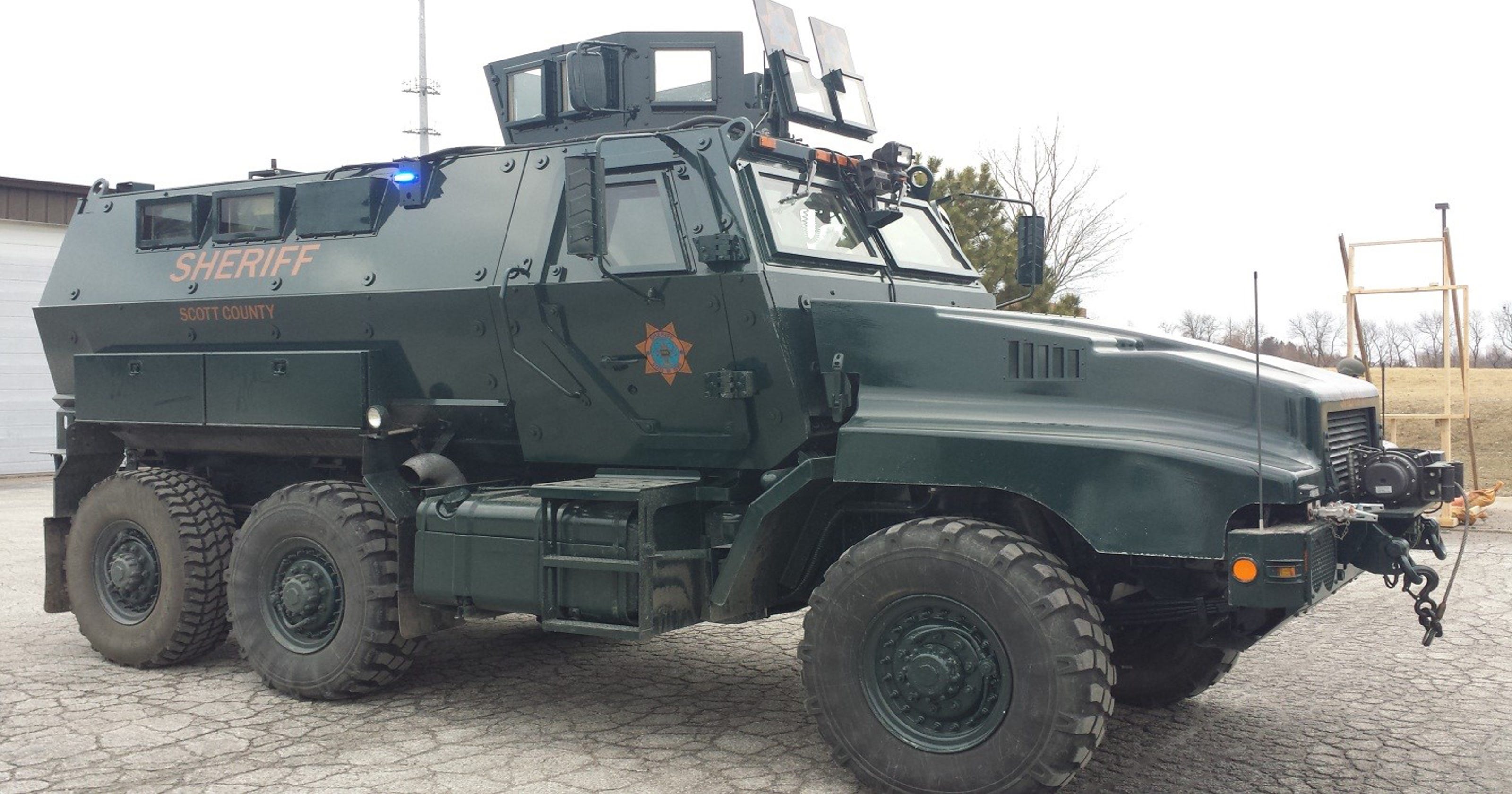 Munson: Heavy-duty military equipment given to police